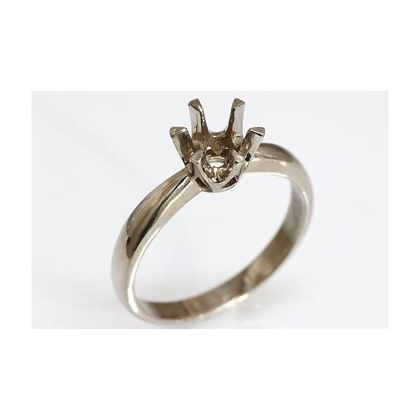 6本爪めのしっかり目のリング空枠。この枠にはラウンドφ 4.8ミリ（誤差0.2ミリ）のダイヤモンドカットのルースを留めることが出来ます。○ルース形状：ラウンド（ダイヤモンドカット）○ルースサイズ：φ4.8ミリ○素材：選択してください。○重量...