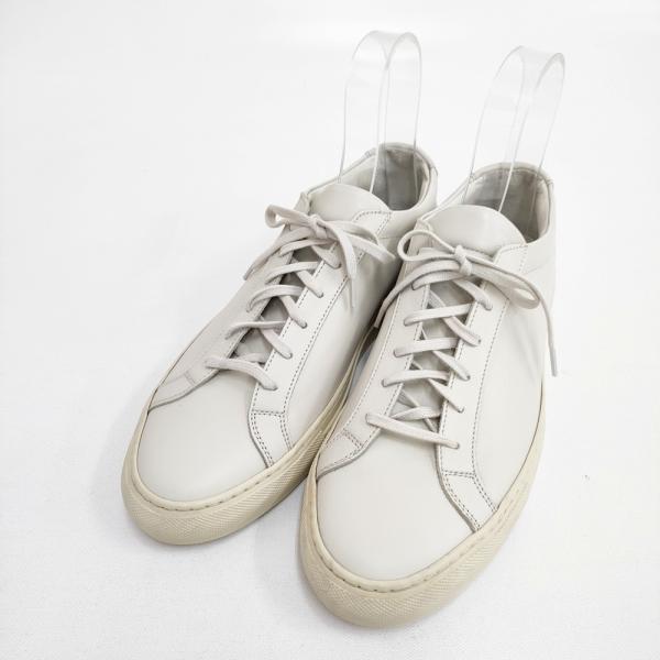 M100163-990008-269    COMMON PROJECTS ORIGINAL ACHILLES LOW TOFU レザー 革 サイズ43 スニーカー グレージュ コモンプロジェクツ 5-1225G 100163【参考ランク】...