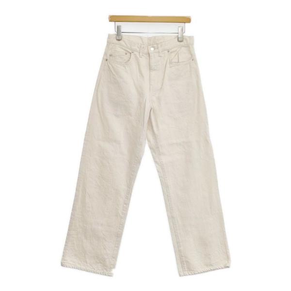 M100356-93908-29    Name. DENIM STRAIGHT PANTS 定価24200円 NMPT-21AW-001 ジーンズ デニムパンツ キナリ ベージュ ネーム 5-1225G 100356【参考ランク】B【全体...