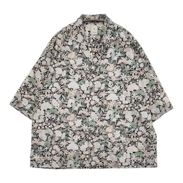 M100386-918208-69    KICS DOCUMENT. BOTANICAL PRINT H/S SHIRT ボタニカルプリントハーフスリーブシャツ マルチカラー キクスドキュメント 5-0806S 100386【参考ランク】...