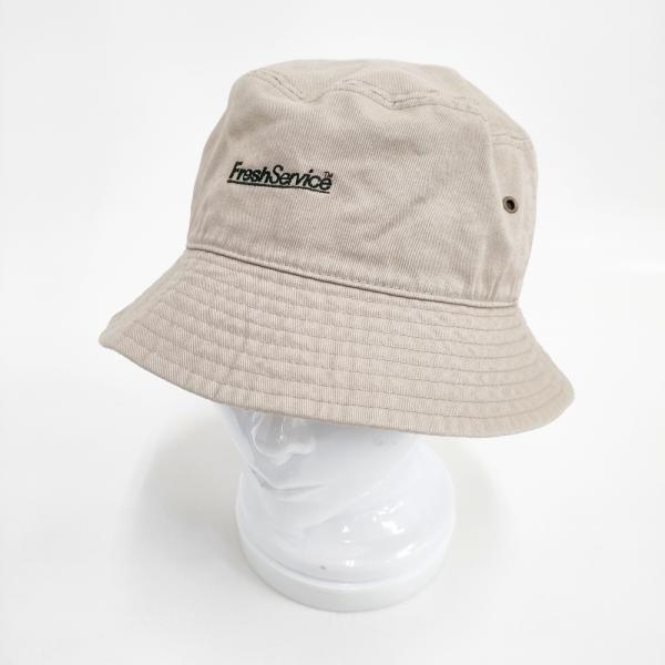 M100569-97808-39    Fresh Service CORPORATE BUCKET HAT 帽子 ハット ベージュ フレッシュサービス 5-1125G 100569【参考ランク】B【全体の印象】使用感が見受けられますが、使...