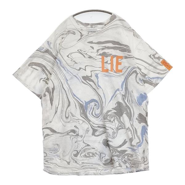 M101120-912008-59    Black Weirdos Marbling TieDye Tee 21SS-TS05 XL タイダイ 半袖Ｔシャツ カットソー ホワイト グレー ブラックウィドー 6-0424S 101120【参...