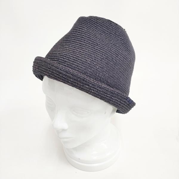 M101165-93608-29    HUNTISM ジュート ハット 帽子 ハット ネイビー ハンティズム 6-0216S 101165【参考ランク】B【全体の印象】使用感が見受けられますが、使用する上で支障となるような大きなダメージで...