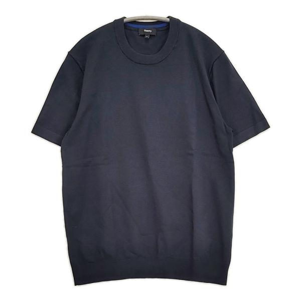 M101368-911708-49    theory GORIS TEE ICB S FINE BILEN レーヨンポリエステルニット サイズM クルーネック ニット ネイビー セオリー 6-0501S 101368【参考ランク】B【全体...