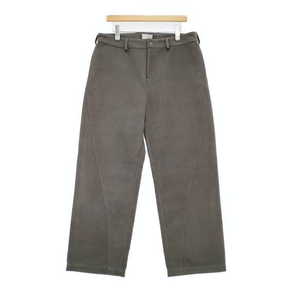 M101554-948008-159    sturla スターラ 新品 TWISTED SEAM TROUSERS FUZZY TWO FACED サイズL STSP24023-002 パンツ グレー 6-0109T# 101554【参考...