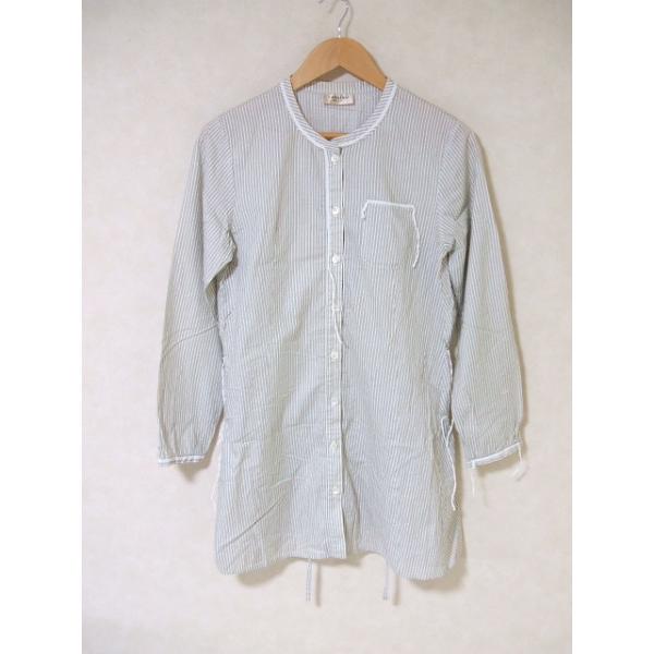 L199669-1919581-119    DADAISM ストライプ シャツチュニック サイズ38 チュニック ホワイト グレー エンジ レディース ダダイズム 2-0823M 199669【参考ランク】B【全体の印象】使用感・ダメージ...