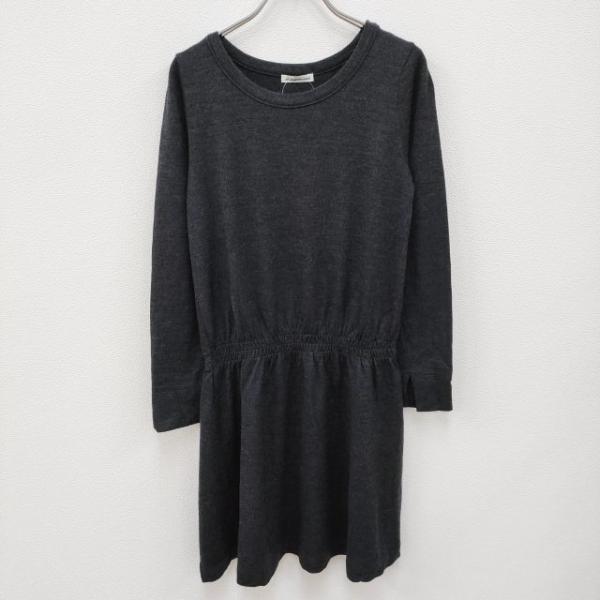 L221040-92608-19    archipel sirene mermaid ウール ギャザーワンピース サイズ1-2  チャコールグレー系 アーシィペル シレーヌマーメイド 3-0901T 221040【参考ランク】B【全体の印...