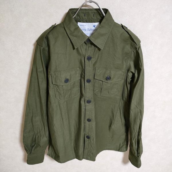 L221194-1926081-29    Serra Retreat/セラリトリート 新品 サイズXS Work It エポレット 長袖シャツ カーキ(タグ表記：Army Green) 3-0818M 221194【参考ランク】S【全体の...