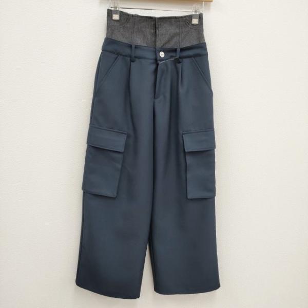 L234949-980008-199    Ameri VINTAGE 未使用品 DENIM LIKE CORSET WORK PANTS 01510820060 サイズXS パンツ ネイビー アメリヴィンテージ 4-0314M 23494...