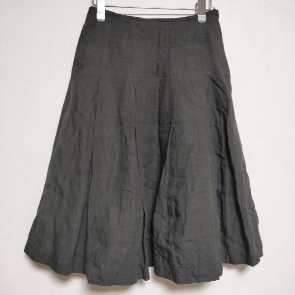 L236263-192600813-19    MARGARET HOWELL 578-132920 リネン スカート グレー マーガレットハウエル 4-0427M 236263【参考ランク】B【全体の印象】使用感が見受けられますが、使用す...