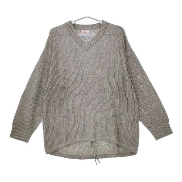 L247460-191300813-49    mao made 浅Vネック裾ドロストゆるっとプルオーバー 341114セーター ニット 23AW グレー マオメイド 5-0426M 247460【参考ランク】A【全体の印象】使用感が少なく...