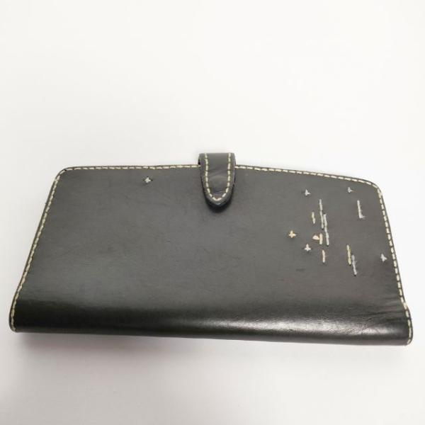 L247872-19700823-39    Atelier dantan Atelier d'antan joujou レザー 小銭入れあり 長財布 ブラック アトリエダンタン 4-1221G 247872【参考ランク】B-C【全体の印象...