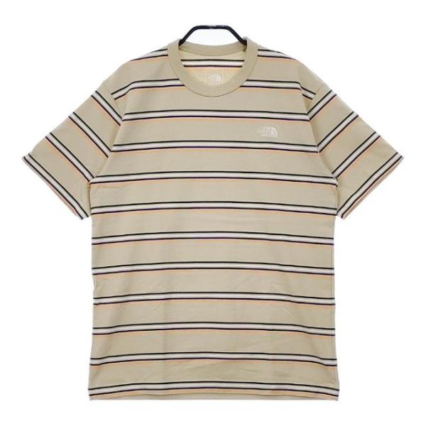 M249474-96508-25    THE NORTH FACE ショートスリーブマルチボーダーティー NT32455 半袖Ｔシャツ カットソー ベージュ ザノースフェイス 5-0612S 249474【参考ランク】A【全体の印象】使用...