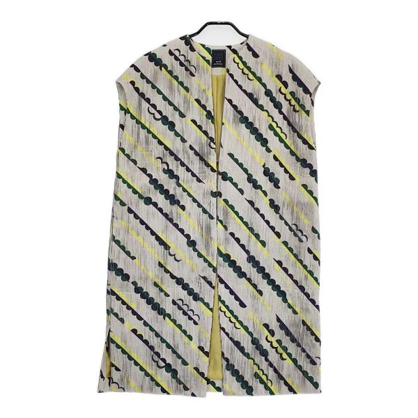 L249883-9156008-399    mina perhonen lumpy xs6600 プリーツノースリーブコート 定価90200円 サイズ38 コート ライトグレー ミナペルホネン 5-0608S 249883【参考ランク】A...