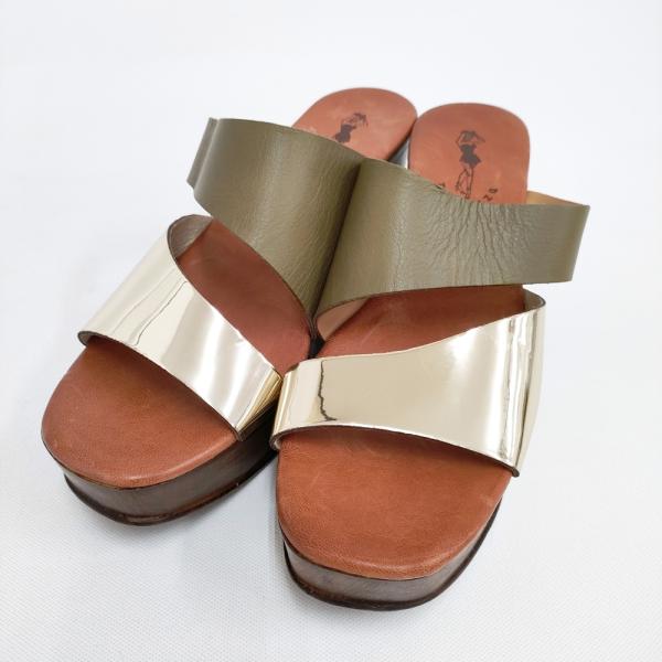 L252608-93908-29    Tendenza テンデンザ ウェッジソールサンダル サイズ39 サンダル ブラウン カーキ 5-0526S 252608【参考ランク】A-B【全体の印象】やや使用感はありますが、全体的な印象としては...