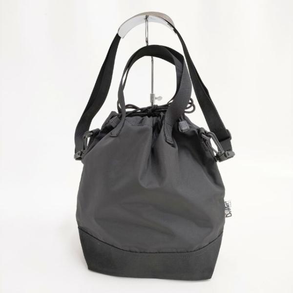 L260862-91308-19    Drifter 2way DRAWSTRING POUCH ドローストリングポーチ ショルダー トートバッグ ブラック ドリフター 5-0924G 260862【参考ランク】A-B【全体の印象】やや使...