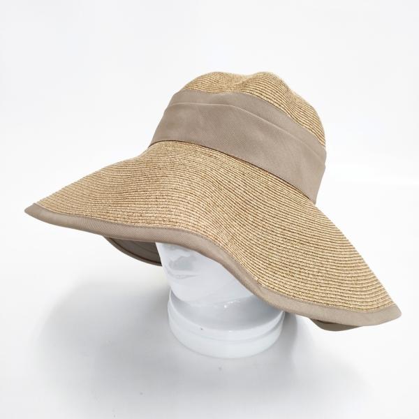 L260943-94008-29    Beaurance ビューランス ペーパーハット mikayo matsushima サイズL〜M 帽子 ハット ベージュ 5-0825M 260943【参考ランク】A【全体の印象】やや使用感はありま...