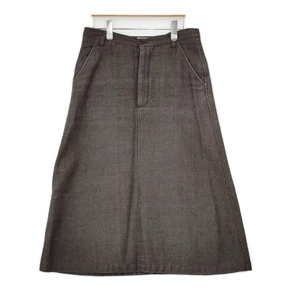 L261022-96508-39    Vlas Blomme 135149 リネンウール コルトレイクリネン 日本製 サイズ1 ロングスカート ブラウン ヴラスブラム 5-0914T 261022【参考ランク】B【全体の印象】使用感・ダメ...