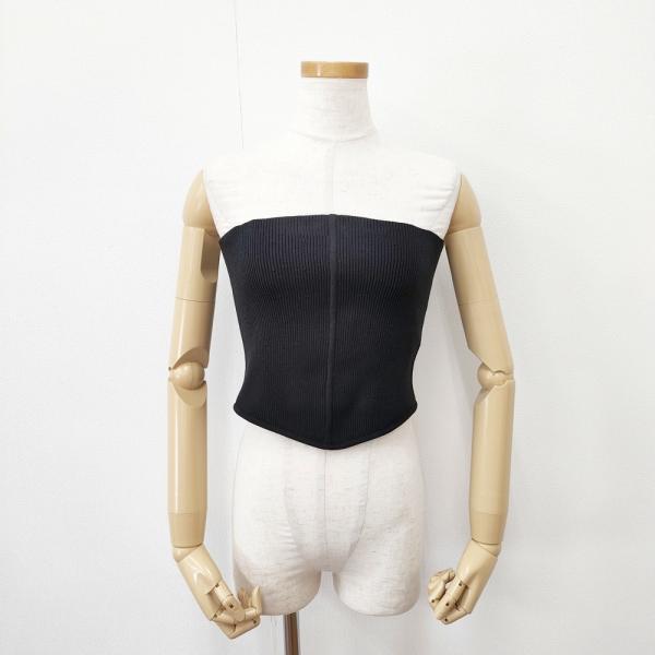 L261232-91308-19    TAN GUM BAND ニットビスチェ ゴムバンド その他トップス ブラック タン 5-0825G 261232【参考ランク】A-B【全体の印象】やや使用感はありますが、全体的な印象としては綺麗です...