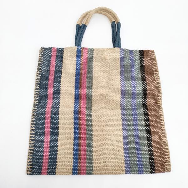 L263169-96508-39    TARANGO タランゴ ジュートトートバッグ トートバッグ ベージュ 多色 5-0605M 263169【参考ランク】A【全体の印象】使用感が少なく全体的に綺麗に感じられます。※詳しい商品説明は下部...