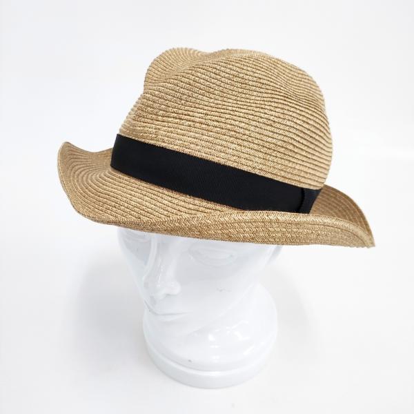 L264454-920008-59    mature ha BOXED HAT ボックスハット ペーパー サイズM 帽子 ハット ベージュ マチュアーハ 5-0726M 264454【参考ランク】A【全体の印象】使用感が少なく全体的に綺麗...