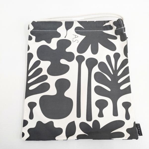 L264654-98408-39    TEMBEA 新品 巾着 ANDERS 定価9350円 コットン 巾着バッグ ホワイト ブラック テンベア 5-0809G 264654【参考ランク】S【全体の印象】新品未使用品です。※詳しい商品説明...