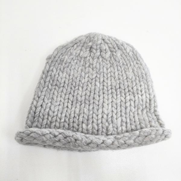 L265015-95208-29    wisp wool hat ウールハット ニットキャップフランス製 帽子 ニットキャップ グレー ウィスプ 5-1117T 265015【参考ランク】A-B【全体の印象】やや使用感はありますが、全体的...