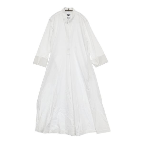 L265210-9201508-489    GABRIELA COLL GARMENTS NO.46 POPLIN Oversized Kurta THOMAS MASON ワンピース 25SS 白 ガブリエラコールガーメンツ 5-061...