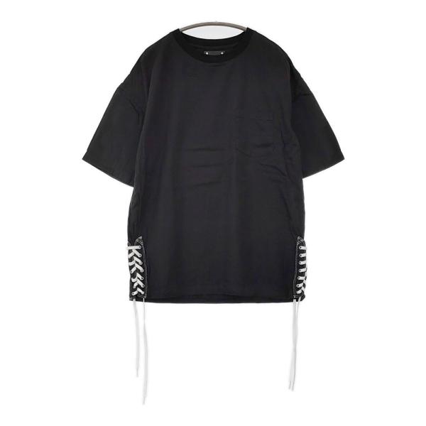 L265736-912008-49    MINED/CONVERSE TOKYO レースアップ サイズ1 半袖Ｔシャツ カットソー ブラック マインデニム/コンバーストウキョウ 5-0708S 265736【参考ランク】A-B【全体の印象...