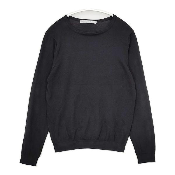 L266112-91308-15    STANDART AT HAND コットンニット ハイゲージ 日本製 長袖 セーター ニット ブラック スタンダートアットハンド 5-0822M 266112【参考ランク】B【全体の印象】使用感・ダメ...