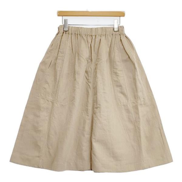 L266374-929008-89    45R/45rpm コットンリネンゴマチノのスカート 定価29700円 ロングスカート ベージュ フォーティーファイブアールピーエム 5-1124M 266374【参考ランク】A-B【全体の印象】や...