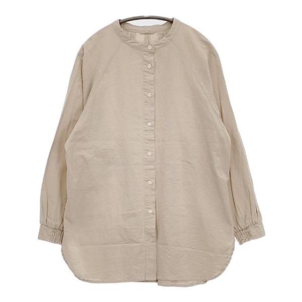 L267456-93258-19    SM2 Samansa Mos2 CLC-1711753 コットンリネンバンドカラーチュニック ワンピース ベージュ サマンサモスモス 5-1109M 267456【参考ランク】A-B【全体の印象】や...