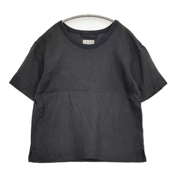 L267606-93908-29    MARGARET HOWELL LINEN VOILE 578-7152019 1 プルオーバー カットソー ブラウス シャツ ブラック マーガレットハウエル 5-0809S 267606【参考ランク...