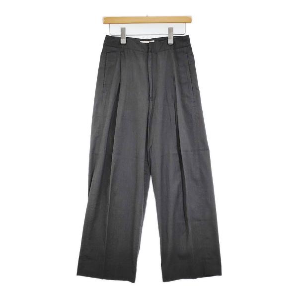 L267710-927308-89    blurhms Wool Rayon Silk Super Wide Slacks BHS23S015 サイズ00 ワイドスラックス パンツ 23SS Cグレー ブラームス 5-1018M 2677...