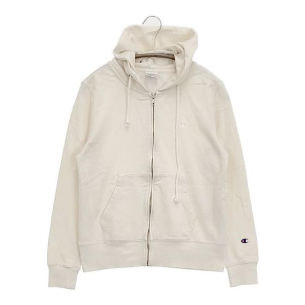 L269147-93008-19    Champion CW-T109 スウェット ジップアップ パーカー オフホワイト チャンピオン 5-1124M 269147【参考ランク】B【全体の印象】使用感が見受けられますが、使用する上で支障と...