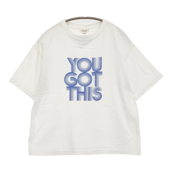 L269503-92608-29    OAFISH YOU GOT THIS プリントショートスリーブTシャツ サイズS 半袖Ｔシャツ カットソー 24SS ホワイト オーフィッシュ 5-0902S 269503【参考ランク】B【全体の印...