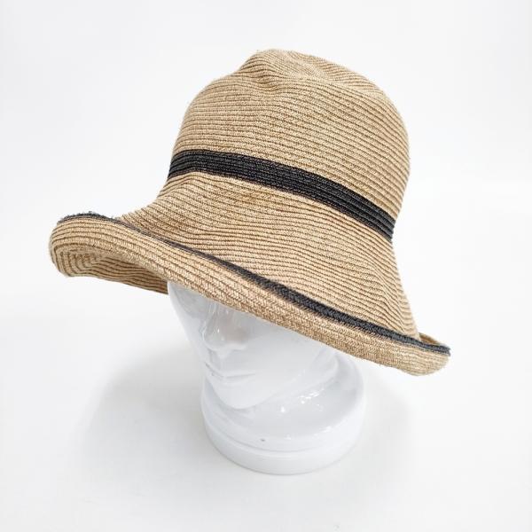 L269753-97808-39    mature ha ボックスハット BOXED HAT 11cm brim 帽子 ハット ベージュ マチュアーハ 6-0212M 269753【参考ランク】A-B【全体の印象】やや使用感はありますが、...
