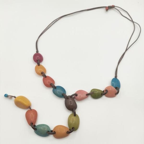 L270493-92608-25    La Tagua ラタグア 象 牙椰子 ネックレス マルチカラー 5-1012G 270493【参考ランク】A【全体の印象】使用感が少なく全体的に綺麗に感じられます。※詳しい商品説明は下部にございます...