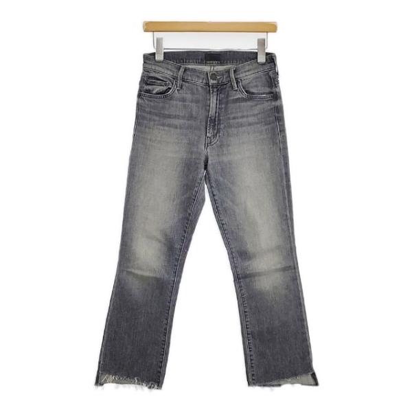 L270602-95208-39    mother AOS INSIDER CROP ストレッチ素材 カットオフ デニムパンツ グレー マザー 5-1229G 270602【参考ランク】B【全体の印象】使用感が見受けられますが、使用する上...