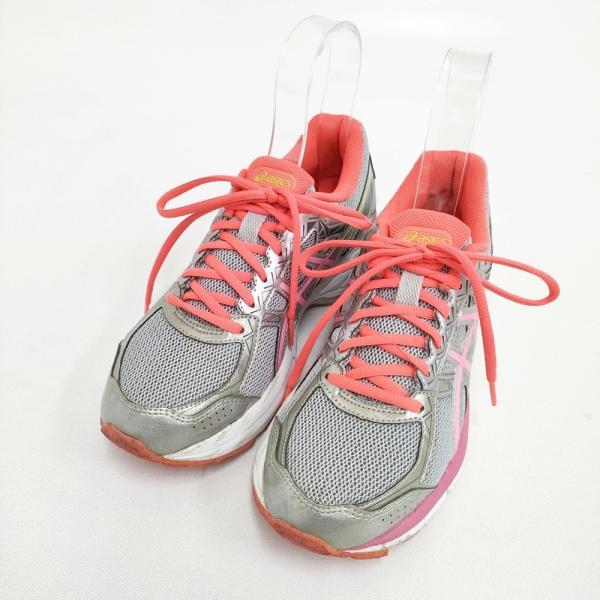 L270749-95208-39    asics GEL-EXALT サイズ25cm スニーカー シルバー ピンク アシックス 6-0106G 270749【参考ランク】B【全体の印象】使用感が見受けられますが、使用する上で支障となるよう...
