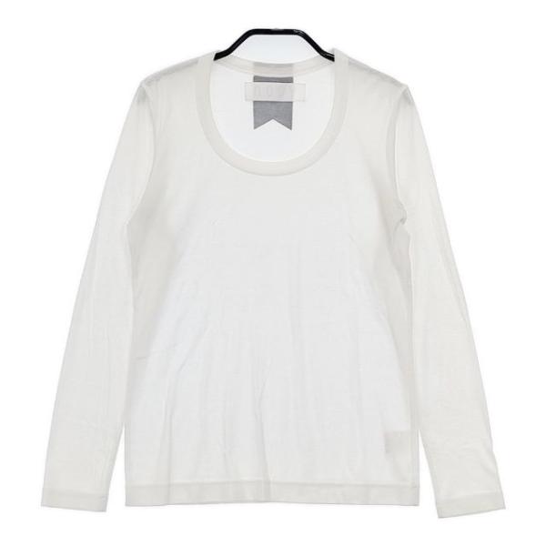 L272039-93908-25    nooy NTS03SS11 コットンポリエステル サイズS 長袖Ｔシャツ カットソー ロンＴ ホワイト ヌーイ 6-0121M 272039【参考ランク】B【全体の印象】使用感が見受けられますが、使...