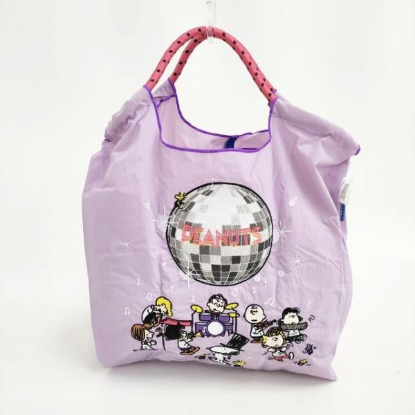 L272114-99108-49    Ball&amp;Chain/PEANUTS 新品 コラボ スヌーピー P.Mirror ball (M) トートバッグ ラベンダー ボールアンドチェーン/ピーナッツ 6-0321G 272114【参...