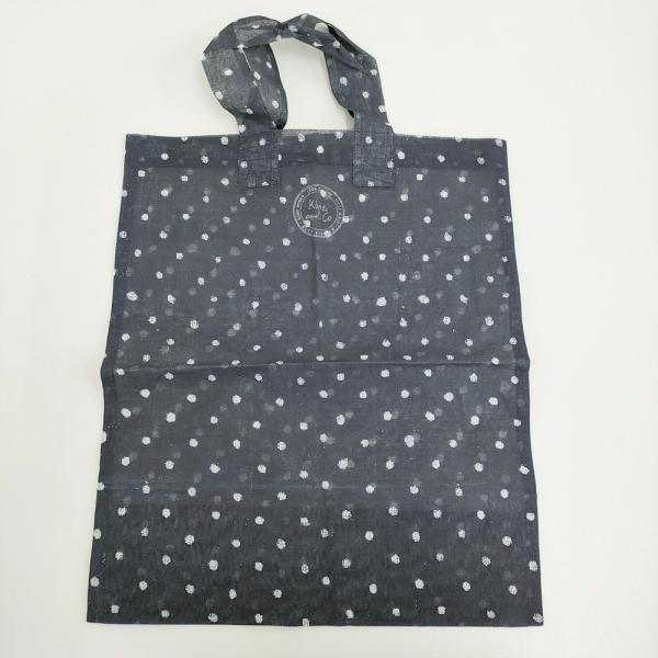 L272142-915608-49    Khadi and Co 新品 MARKET BAG マーケットバッグ オーガンジー ドット トートバッグ ネイビー ホワイト カディアンドコー5-1011G 272142【参考ランク】S【全体の印...