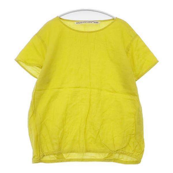 L272366-92608-19    note et silence 26-01-BL-020-13-1 リネン 半袖 ブラウス シャツ イエロー ノートエシロンス 6-0510S 272366【参考ランク】A-B【全体の印象】やや使用感...