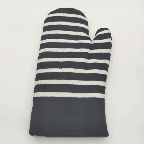 L272397-92008-19    ALDIN ボーダーミトン 鍋つかみ キッチンミトン ブラック ホワイト 手袋 アルディン 5-1130G 272397【参考ランク】A-B【全体の印象】やや使用感はありますが、全体的な印象としては綺...