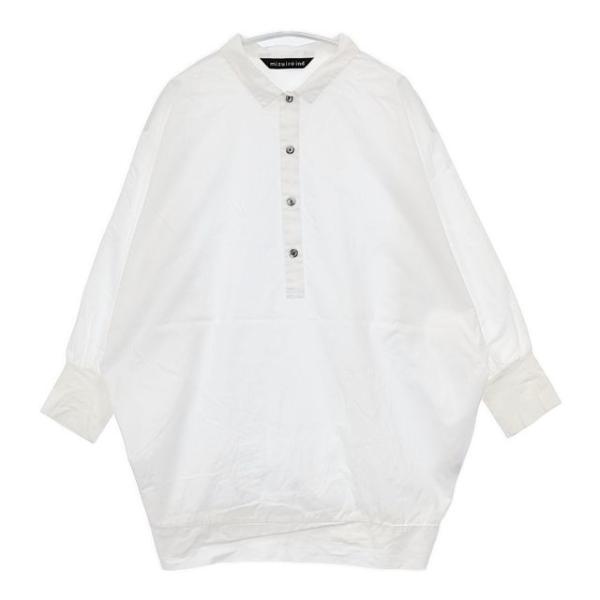L273307-912008-49    mizuiro-ind プルオーバー コットン 七分袖 ブラウス シャツ ホワイト ミズイロインド 6-0115M 273307【参考ランク】B【全体の印象】使用感が見受けられますが、使用する上で支...