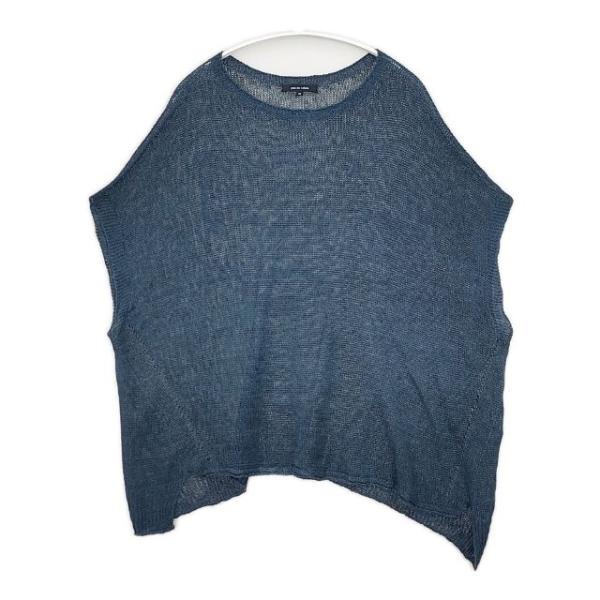 L274006-920808-59    pas de calais ノルマンディビンテージ リネン ニットベスト 定価27500円 ベスト 24SS ブルー パドカレ 6-0404M 274006【参考ランク】A-B【全体の印象】やや使用...