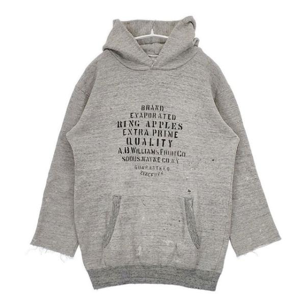 L275187-96508-39    ARTE POVERA ヴィンテージダメージ加工 コットン 裏起毛 パーカー グレー アルテポーヴェラ 5-1214T 275187【参考ランク】A-B【全体の印象】やや使用感はありますが、全体的な印...