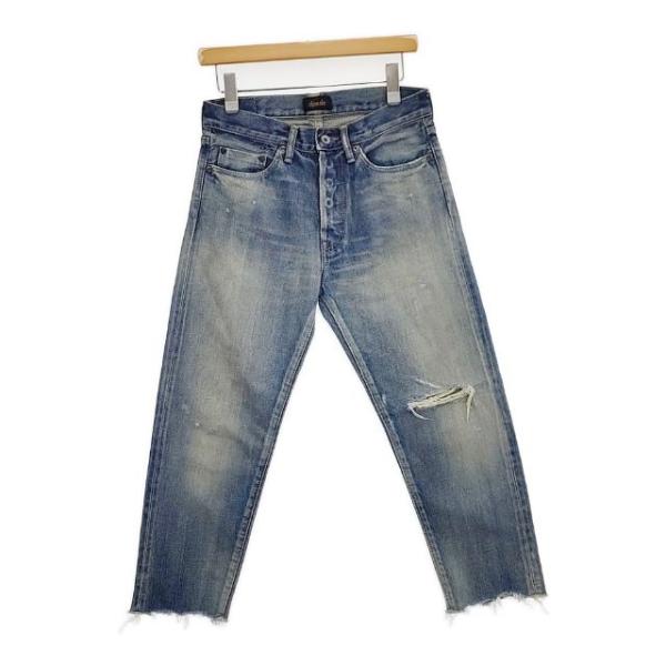 L275407-926008-89    chimala ダメージ加工カットオフ  ボタンフライ JOURNAL STANDARD LUXE デニムパンツ ブルー チマラ 6-0216M 275407【参考ランク】A-B【全体の印象】やや使...