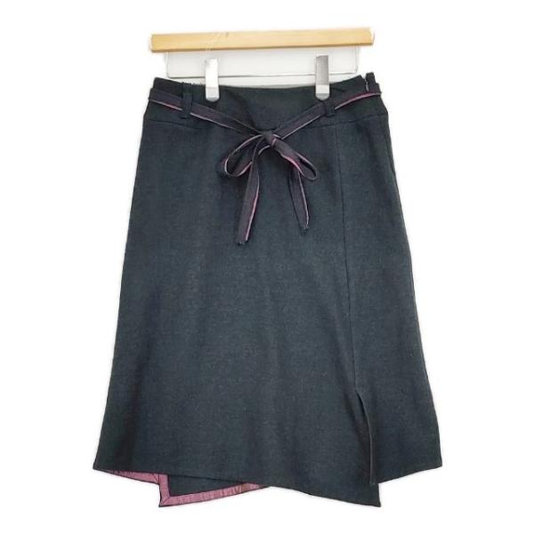 L275607-93908-25    Pal'las Palace ウール ベルト付き スカート グリーン パラスパレス 5-1228T 275607【参考ランク】A-B【全体の印象】やや使用感はありますが、全体的な印象としては綺麗です。...